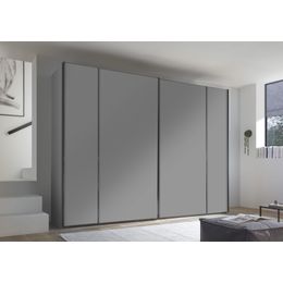 Schwebet&uuml;renschrank STAUD, B:249cm H:240cm T:68cm, grau, Holzwerkstoff, Schr&auml;nke, "Sonett 100 G, Made in Germany", mit vier verschiedenen
