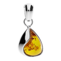 OSTSEE-SCHMUCK Damen Kettenanh&auml;nger "OSTSEE-SCHMUCK Anh&auml;nger Jeska 20 mm Anh&auml;nger Jeska 20 mm", 20 x 10mm, Silber 925 (Sterlingsilber), 1,3 g, wei&szlig;,
