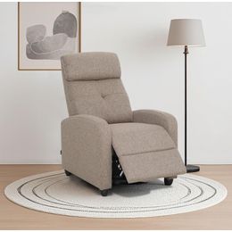 Relaxsessel Home Affaire, B:68,5cm T:86cm, grau, Wohnzimmer, Sessel, "VESOUL, TV-Sessel, Ruhesessel mit Schlaffunktion, Webstoff", Loungesessel mit