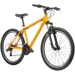 KROSS Mountainbike "KROSS MTB Hardtail Hexagon 1.0 26" orange 21 G&auml;nge", 48cm, 26 Zoll (66,04cm) hinten: 26 Zoll (66,04cm), orange, Fahrr&auml;der