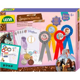 LENA Kinder Kreativset "Siegerschleifen Hobby Horsing", bunt, Karton, Kunststoff, Kreativsets