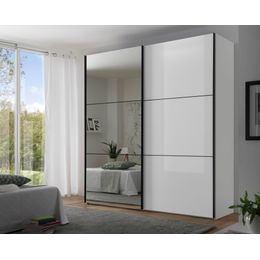 Schwebet&uuml;renschrank STAUD, B:188cm H:222cm T:68cm, wei&szlig;, Holzwerkstoff, Schr&auml;nke, "Includo Glas, Made in Germany"