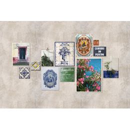 Livingwalls LIVING WALLS Fototapete "Walls by Patel Atlantic Spirit 1", B/L: 4mm x 2,7mm, blau, Tapeten, Vlies, Wand, Schräge