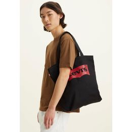 Levi's LEVI'S Damen Shopper, schwarz, Textil, Taschen, mit modischem Logo Druck Handtasche Damen Tasche Damen Henkeltasche