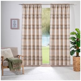 Weckbrodt-Gardinen Vorhang WECKBRODT, B:140cm H:145cm, beige, Polyester, Wohnzimmer, Gardinen, "Kilian", Gardine, Store, Dekoschal, blickdicht