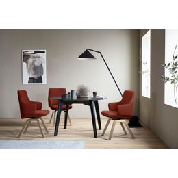 Polsterstuhl stressless, B:58cm H:92cm T:59cm, rot, Microfaser DINAMICA (88% Polyester, 12% Polyurethan), Esszimmer, St&uuml;hle, "Laurel", Low Back mit