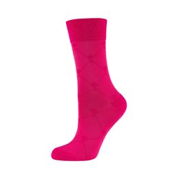 JOOP! JOOP Damen Socken "Socken 2er Pack", Gr. 39, lila, 65% Baumwolle, 33% Polyamid, 2% Elasthan, bestickt, Socken