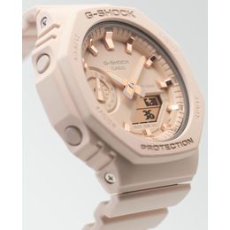 Casio G-SHOCK Damen Chronograph, beige, Armbanduhren, Quarzuhr, Armbanduhr, Damen, Herren, digital, bis 20 bar wasserdicht