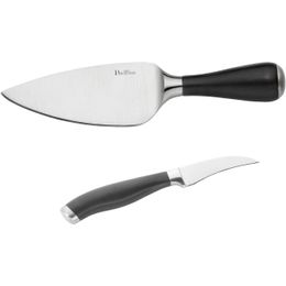 Pinti Inox PINTINOX Allzweckmesser "Coltelli Professional", schwarz, Kochmesser, Parmesank&auml;semesser und Gem&uuml;semesser, Edelstahl/Kunststoff