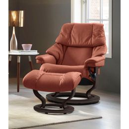 Relaxsessel stressless, B:75cm H:96cm T:75cm, rot, Leder BATICK: BATICK ist ein leicht korrigiertes, durchgefärbtes und genarbtes Möbelleder, bei dem