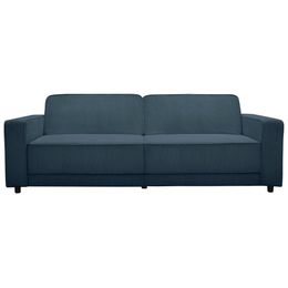 3-Sitzer DOREL HOME, B:225cm H:82cm T:84cm, blau, 100% Polyester, Sofas, "ALLIE Schlafsofa 225 cm", Bett-Funktion (108/190cm), trendiger Cord o.