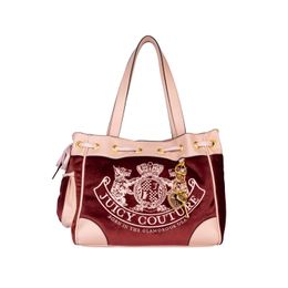 Juicy Couture Kinder Tragetasche "DAYDREAMER L. DOUBLE HANDLE BAG Damen", rot, Polyester, Polyurethan, Taschen, Tragetasche Damen, Shopper,