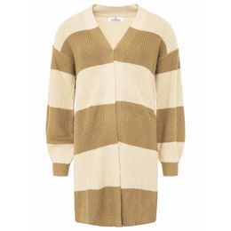 Zwillingsherz Damen Strickjacke ""Katja"", braun, Strick, Obermaterial: 70% Polyacryl, 30% Wolle, Strickjacken, mit Wollanteil, One Size