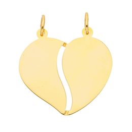 Adelia&acute;s ADELIA ́S Damen Kettenanh&auml;nger "Damen Gold Schmuck 333 Gold Anh&auml;nger Partneranh&auml;nger", Gold, gold, Gold, Schmuckanh&auml;nger, Goldschmuck f&uuml;r Damen