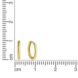 Celesta Damen Paar Creolen "Silber vergoldet gl&auml;nzend 12mm Durchmesser", one-size, Silber 925 (Sterlingsilber), gelb, Silber 925 (Sterlingsilber),