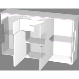 Sideboard H&Ouml;LTKEMEYER, schwarz, Wohnzimmer, Sideboards, "Happy", Breite 150 cm