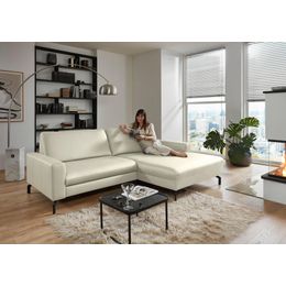Ecksofa DIE PLANBAR, B:248cm H:89cm T:179cm, wei&szlig;, Wohnzimmer, Sofas, "PN-EM20028 L-Form ohne Kopfst&uuml;tzen", wahlweise mit motorischem Canape
