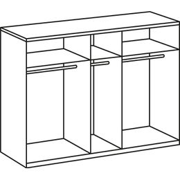 Kleiderschrank wimex, B:225cm H:208cm T:58cm, braun, Schlafzimmer, Schr&auml;nke, "New York", in vielen Breiten, 208 oder 236cm hoch