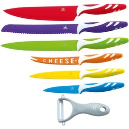 King Messer-Set "FRUTI", bunt, Kochmesser-Sets, inklusive Schäler und mit speziellem Käsemesser
