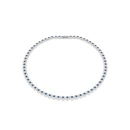 Swarovski Damen Collier "Schmuck Geschenk Una Halskette", Metall, blau, Metall, Halsketten, mit Swarovski Kristall