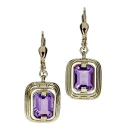 OSTSEE-SCHMUCK Damen Paar Ohrh&auml;nger "- Terry - Gold 333/000 - Amethyst", Gelbgold 333, gold, Gelbgold 333, Ohrringe