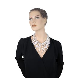 Damen Kette mit Anh&auml;nger "Barrier Rief", wei&szlig;, Basic, Collezione Alessandro, Stein, Halsketten, in Form von Korallen, Statementkette