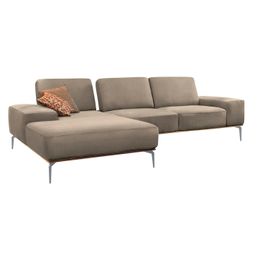 Ecksofa W.Schillig, B:319cm H:88cm T:178cm, beige, Longlife Xtra-Leder Z73: Naturwalkleder der Luxusklasse aus den erlesensten Rohh&auml;uten. Hautst&auml;rke