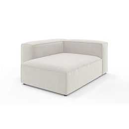 Ottomane OTTO HOME, B:130cm H:72cm T:160cm, beige, 100% Polyester, Sofas, "XL HAILY links/rechts bestellbar, extra tief, Maße B/T/H: 130/160/72cm",