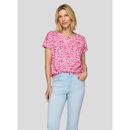 Rabe Damen Print-Shirt "T-Shirt", pink, Gr. 38, gemustert, 50%Baumwolle, 50%Viskose, Shirts