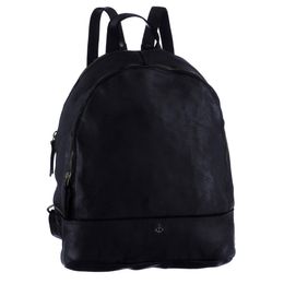 Harbour 2nd Cityrucksack "Meghan", blau, Leder, Rucksäcke, aus Leder mit typischen Marken-Anker-Label und Schmuckanhänger