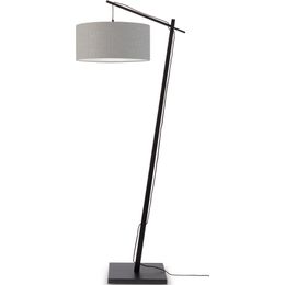GOOD & MOJO Stehlampe "Andes", Ø 60cm H: 176cm, grau, Wohnzimmer, Leuchten