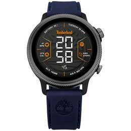 Timberland Smartwatch "TRAIL FORCE", blau, Smartwatches, Armbanduhr, Herrenuhr, Lederarmband, Bluetooth, Trinkerinnerung
