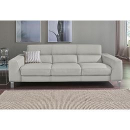 3-Sitzer Calia italia, B:232cm H:81cm T:94cm, braun, Leder SORRENTO - 100% Leder;Leder BULL - 100% Leder, Sofas, "Simon, toller Sitzkomfort,