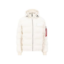 Herren Winterjacke "Puffer Cord", weiß, Gr. XXL, Alpha Industries, Obermaterial: 100% Polyester; Futter: 100% Polyester; Füllung: 100% Polyester,