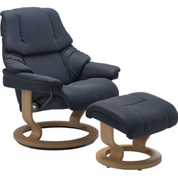 stressless Relaxsessel "Reno" Set, Relaxsessel mit Hocker, mit Hocker, mit Classic Base, Gr&ouml;&szlig;e S, M & L, Gestell Eiche