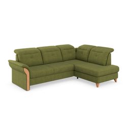 Ecksofa Home Affaire, B:269cm H:92cm T:200cm, gr&uuml;n, Luxus-Microfaser Euphora 100% Polyester, ;Easy Care: 98% Polyester, 2% Polyamid;Luxus-Microfaser