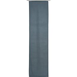 G&ouml;zze Schiebegardine G&Ouml;ZZE, B:60cm H:245cm, blau, Polyester, Wohnzimmer, Gardinen, "Linus Schiebevorhang", HxB: 245x60, Uni Panamagewebe, inkl. Zubeh&ouml;r