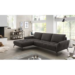 Ecksofa, B:264cm H:87cm T:171cm, braun, exxpo - SOFA FASHION, Wohnzimmer, Sofas, "NICEA erstklassiger Sitzkomfort, OTTOs Choice, L-Form, bodenfrei",
