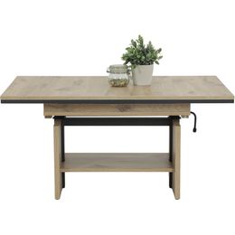 Couchtisch Hela, schwarz, Wohnzimmer, Tische, "INGO", ausziehbar; Synchronauszug; H&ouml;henverstellbar; Ablageboden