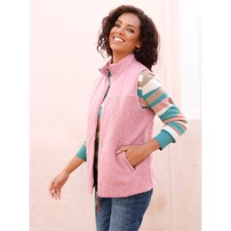 Casual Looks Damen Steppweste, rosa, Gr. 40, unifarben, 100% Polyester, Einsatz:100% Polyester, Westen