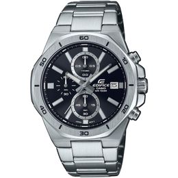 CASIO EDIFICE Herren Chronograph, silber, Armbanduhren, Quarzuhr, Armbanduhr,Herrenuhr, Edelstahlarmband,bis 10bar wasserdicht