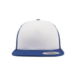 Flexfit Herren Flex Cap "Flexfit Unisex Foam Trucker with White Front"royal, wei&szlig;, royal, unifarben, 100% Polyester, Caps