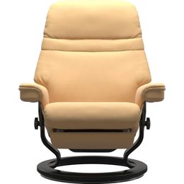 Relaxsessel stressless, B:88cm H:103cm T:78cm, gelb, Leder BATICK: BATICK ist ein leicht korrigiertes, durchgefärbtes und genarbtes Möbelleder, bei
