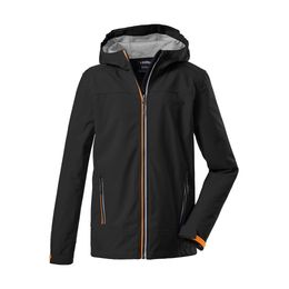 Killtec Jungen Softshelljacke "Adjero Jr", schwarz, Gr. 140, Oberstoff: Oberseite: 100% Polyester, Rückseite: 100% Polyester, Futter: 100% Polyester,