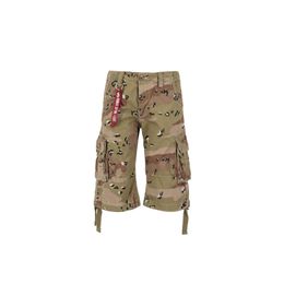 Herren Shorts "Jet Short Camo", braun, Gr. 31, Alpha Industries, Obermaterial: 100% Baumwolle; Futter: 100% Baumwolle, Hosen
