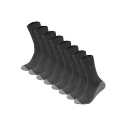 Camano Damen Sneakersocken "Socken 8er Pack", Gr. 43, grau, Obermaterial: 80% Baumwolle CO. 17% Polyamid PA. 3% Elasthan EL., Socken
