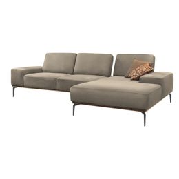 Ecksofa W.Schillig, B:319cm H:88cm T:178cm, beige, Longlife Xtra-Leder Z73: Naturwalkleder der Luxusklasse aus den erlesensten Rohh&auml;uten. Hautst&auml;rke