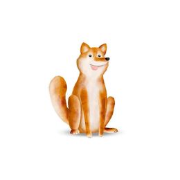 Komar Bild "Cute Animal Dog", B/H/T: 50cm x 70cm, Tiere, 1 Stk., bunt, Wohnzimmer, Bilder, Wandbild zur Dekoration - ohne Rahmen