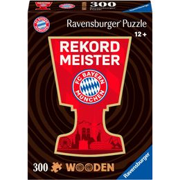 Ravensburger Kinder Konturenpuzzle "Wooden, FC Bayern München", bunt, B:27cm H:39cm, Puzzles, aus Holz, Made in Europe