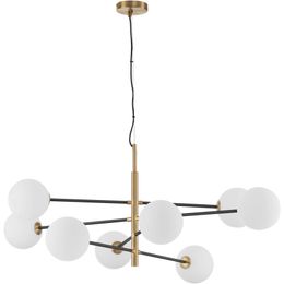 NOVA LUCE H&auml;ngeleuchten "VITTA", 8, &Oslash; 120cm H: 145cm, 1 Stk., gold, Esszimmer, Leuchten, Ohne Beleuchtung